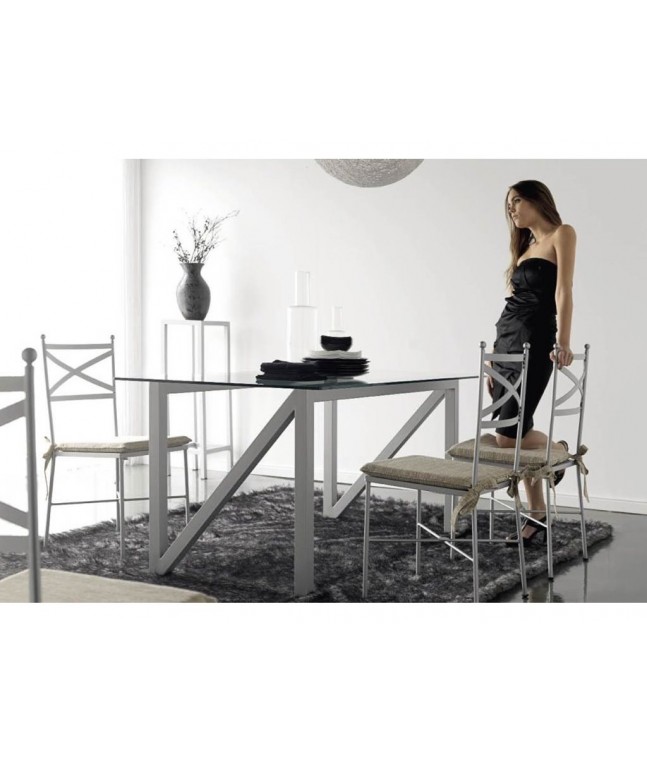 chaise Monaco en métal Haut de gamme. Meuble de salle à manger. Lotuséa