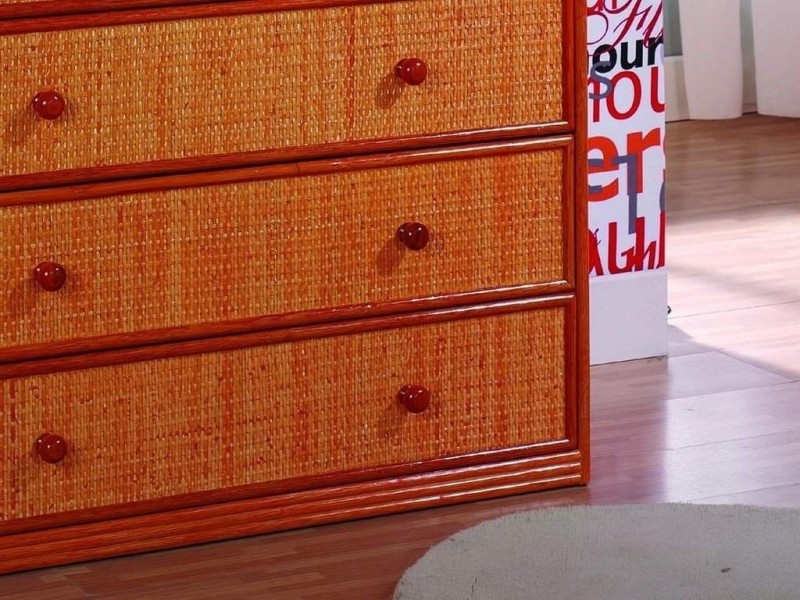 Commode Osaka en rotin, meuble haut de gamme de fabrication artisanale