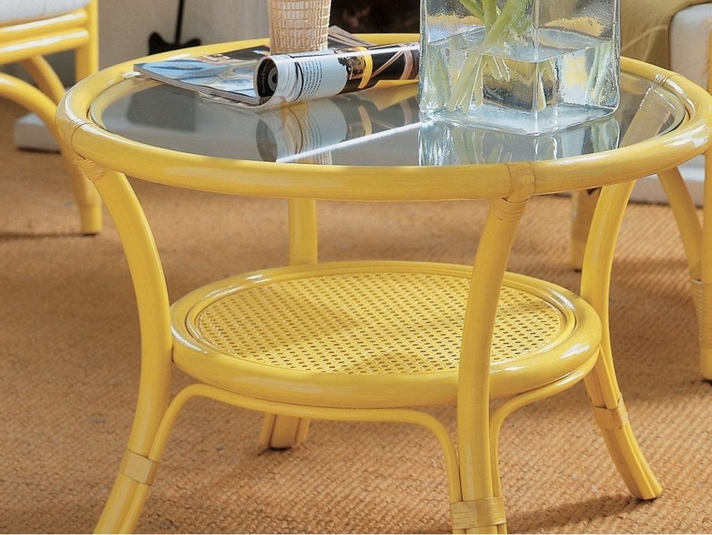 Table basse Bolonia 2 en rotin. Haut de gamme. Fabrication artisanale