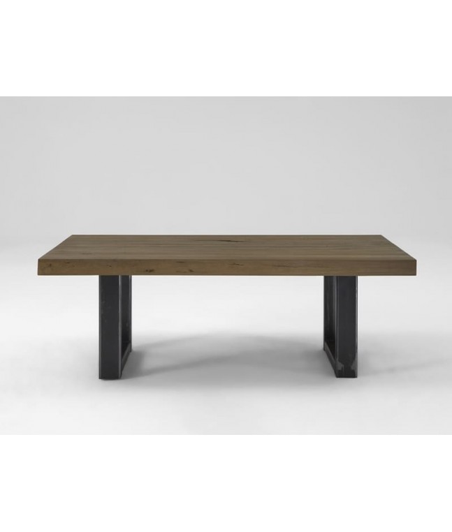 Table basse Québec en chêne massif. Meuble pour le salon. Lotuséa