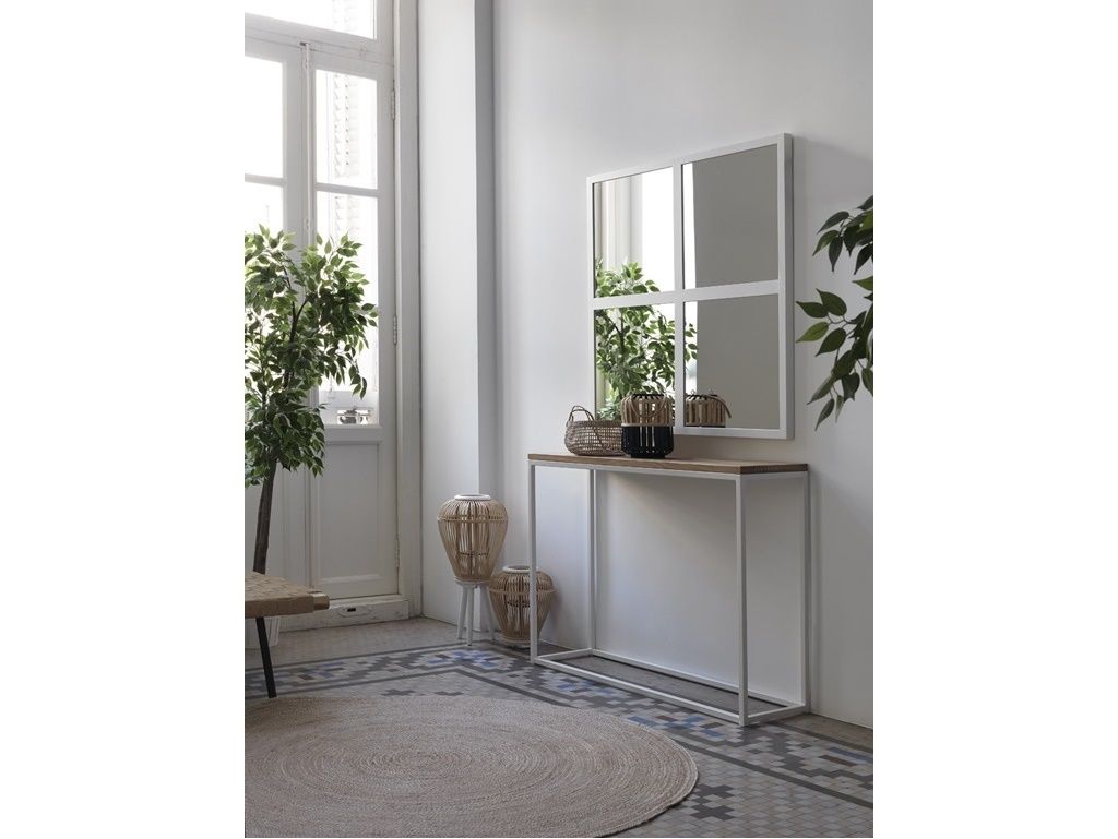 Console Palermo en Fer Forgé Haut de gamme. Meuble de salon. Lotuséa