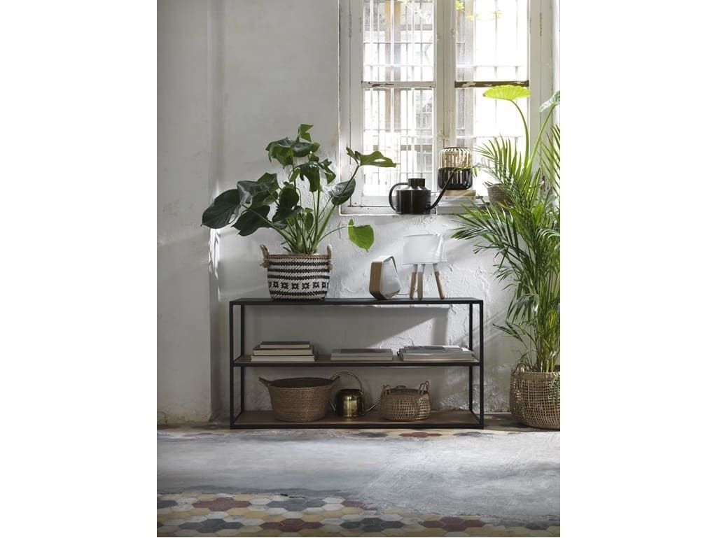 Console Chicago en Fer Forgé Haut de gamme. Meuble de salon. Lotuséa