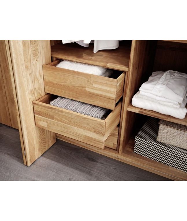 Armoire Léo 8 en chêne massif haut de gamme, meuble pour la chambre ...