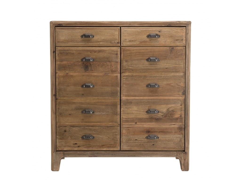 Buffet 2 tiroirs, 2 portes Harmony en bois de pin recyclé | Lotuséa