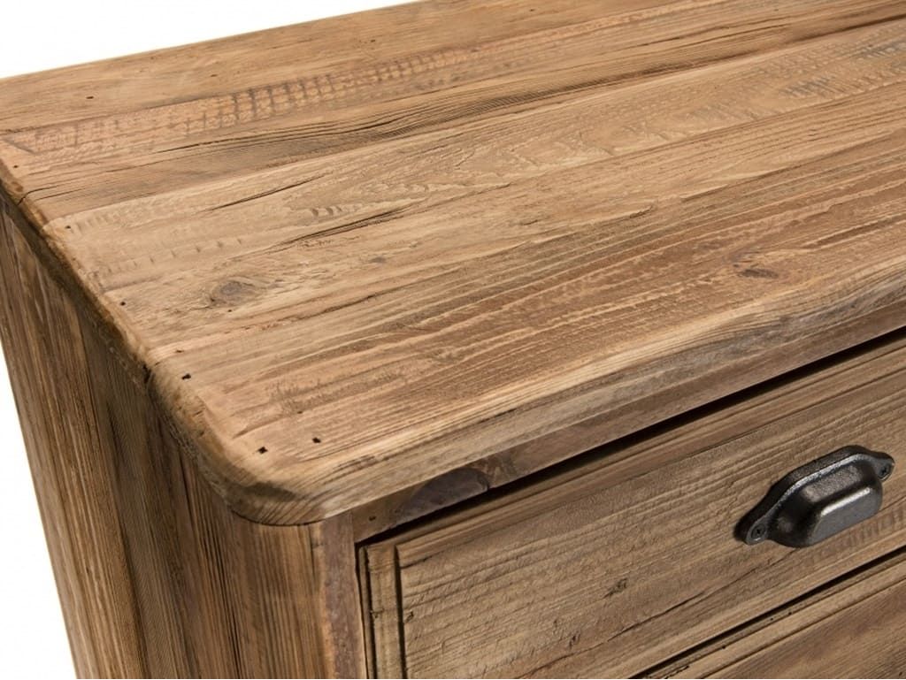 Buffet 2 tiroirs, 2 portes Harmony en bois de pin recyclé | Lotuséa