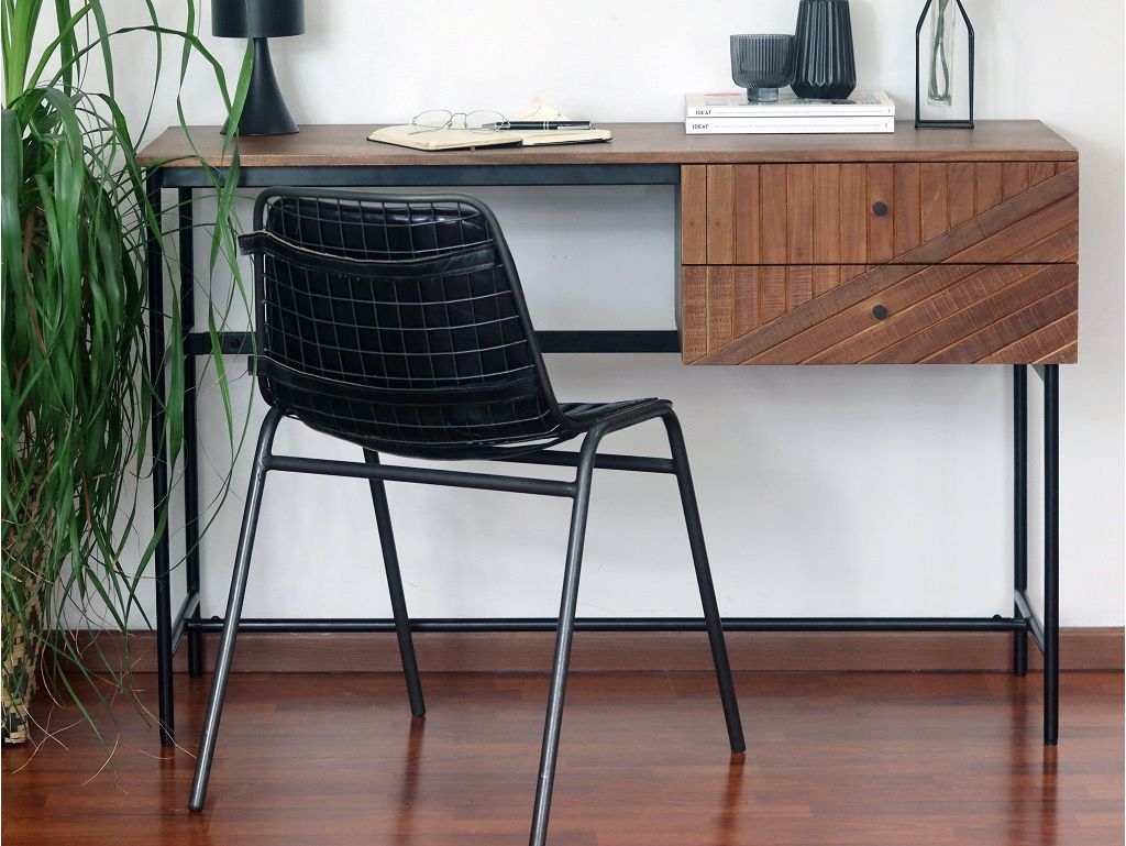 Bureau en bois massif recyclé de très belle qualité | Lotuséa