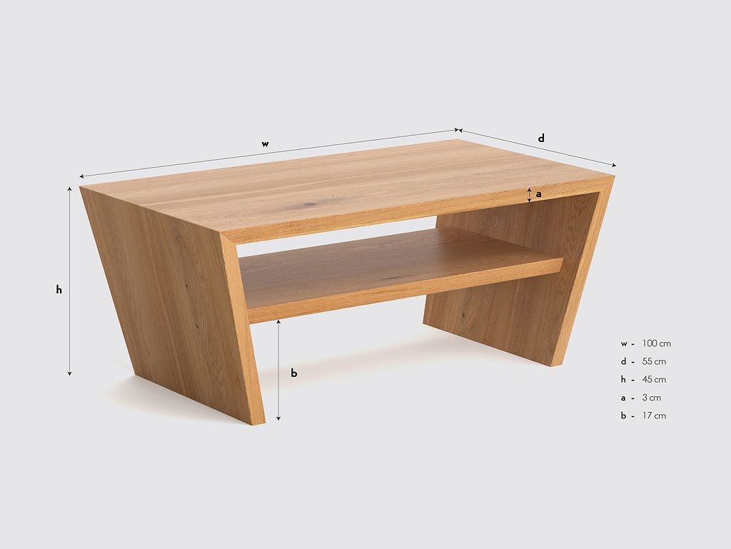 Table basse Ottawa en Chêne Massif haut de gamme - Lotuséa