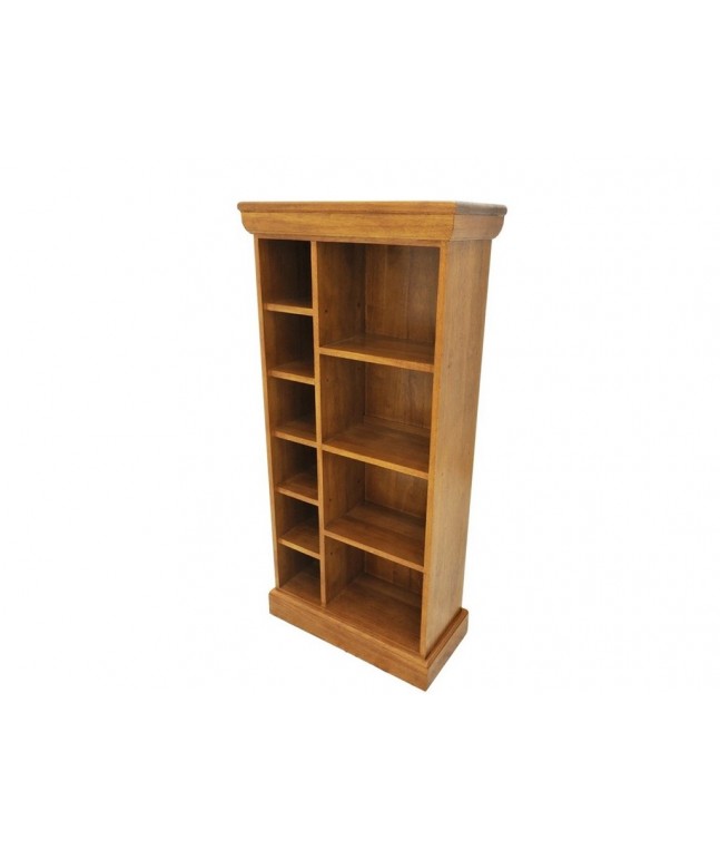 Range CD DVD Ranong en hévéa massif. Meuble en bois massif pour le ...