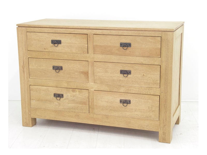 Commodes en bois massif : acacia, chêne, hévéa, teck... Lotuséa