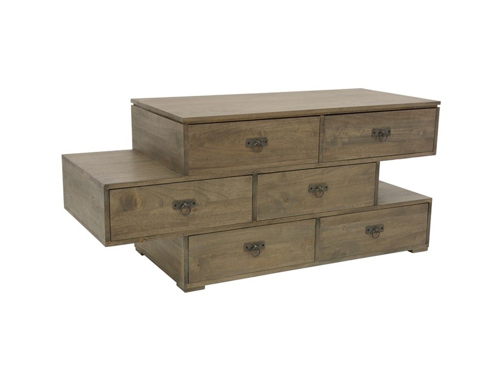 Commode en hévéa Bangkok2 de qualité de Thaïlande. Meuble en bois ...