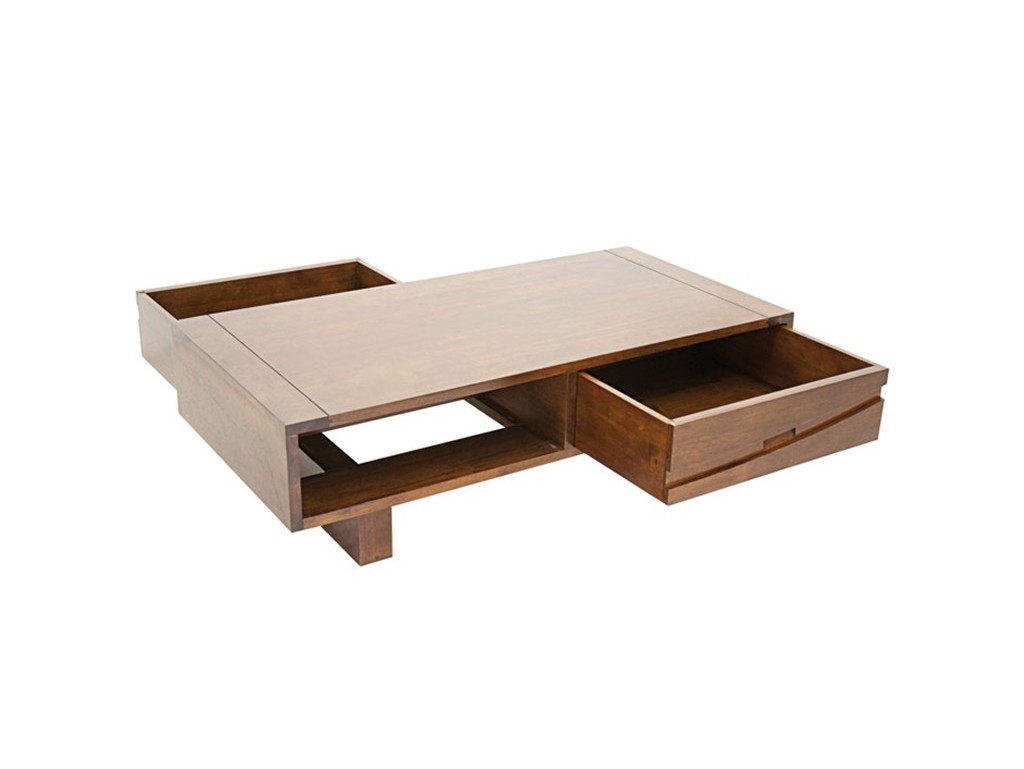 Table basse en hévéa massif Phuket2, meuble en bois massif pour le ...