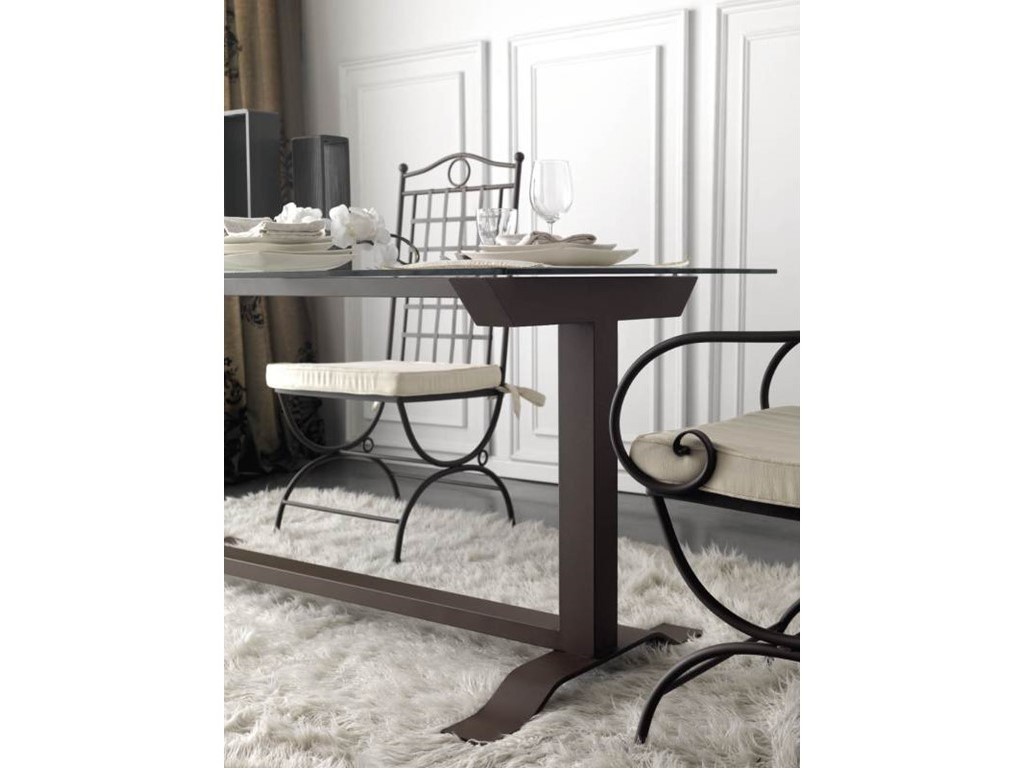 Table de repas Victoria en Fer Forgé Haut de gamme. Meuble de salle à ...